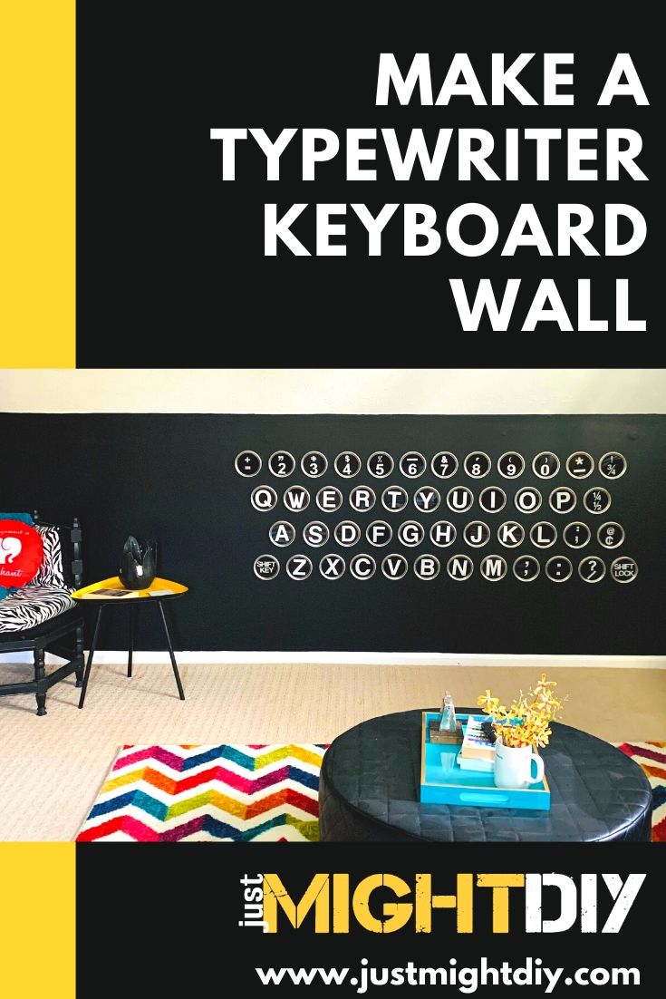 How to Make a Typewriter Keyboard Wall (Video Tutorial!) – Just Might DIY