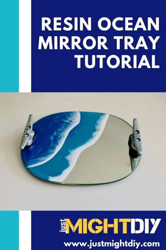 Making the Resin Ocean Mirrored Tray (Real Time Resin Pour Video ...