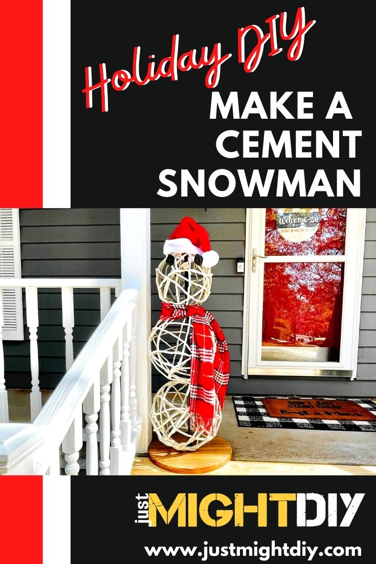 Easy Holiday DIY: How to Make a Cement Snowman! (Video Tutorial ...