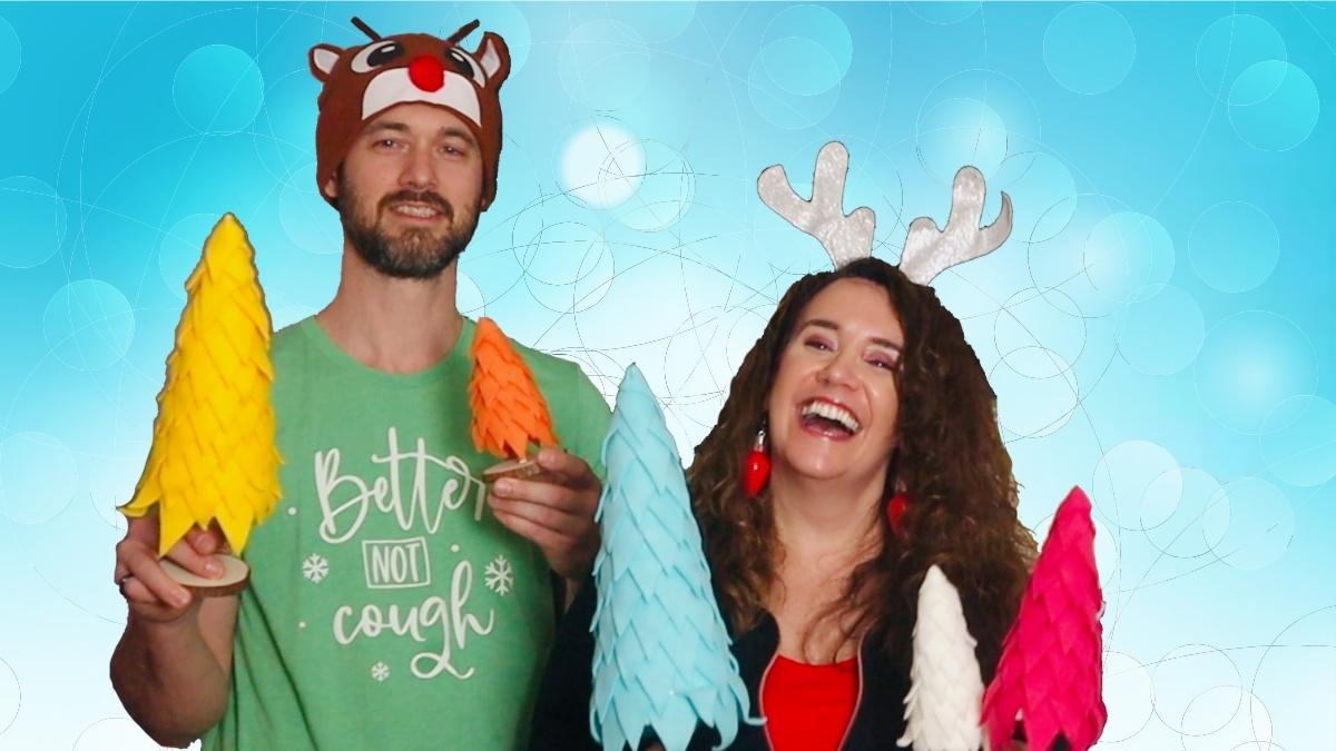 Making Fleece Christmas Trees | Easy DIY Christmas Decor – Just Might DIY