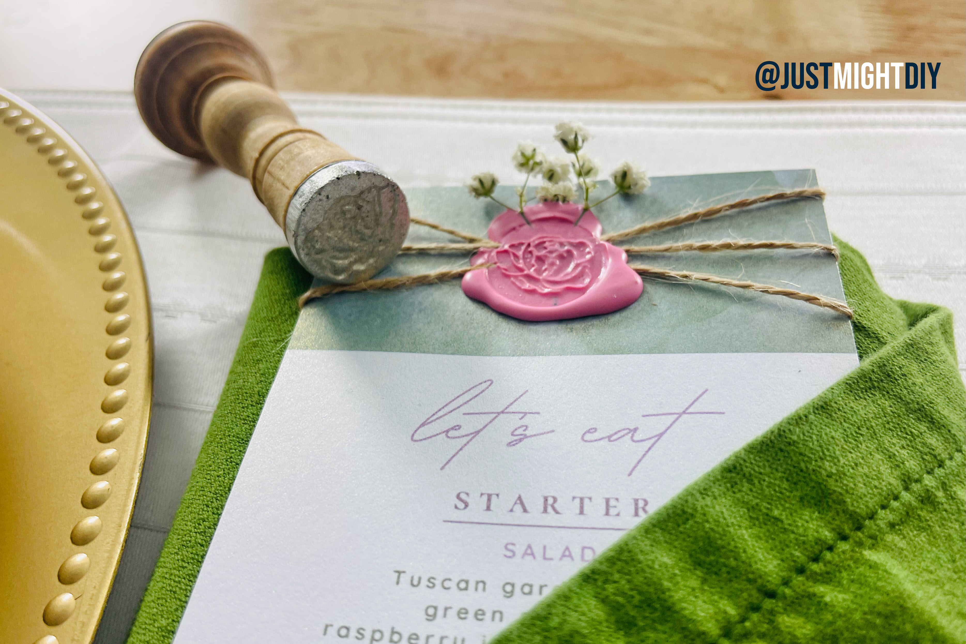 How to Make a Wax Seal Stamp (Four Ways!) – Just Might DIY