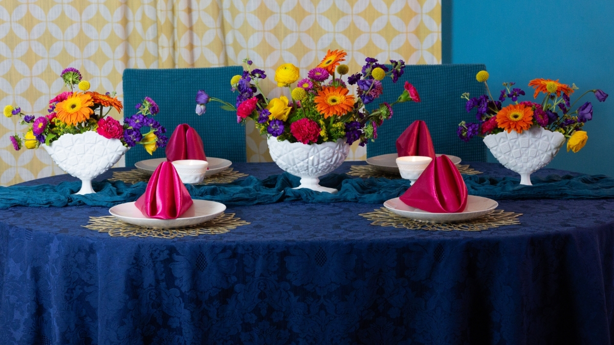 Tablescaping with Vintage Milk Glass – Just Might DIY